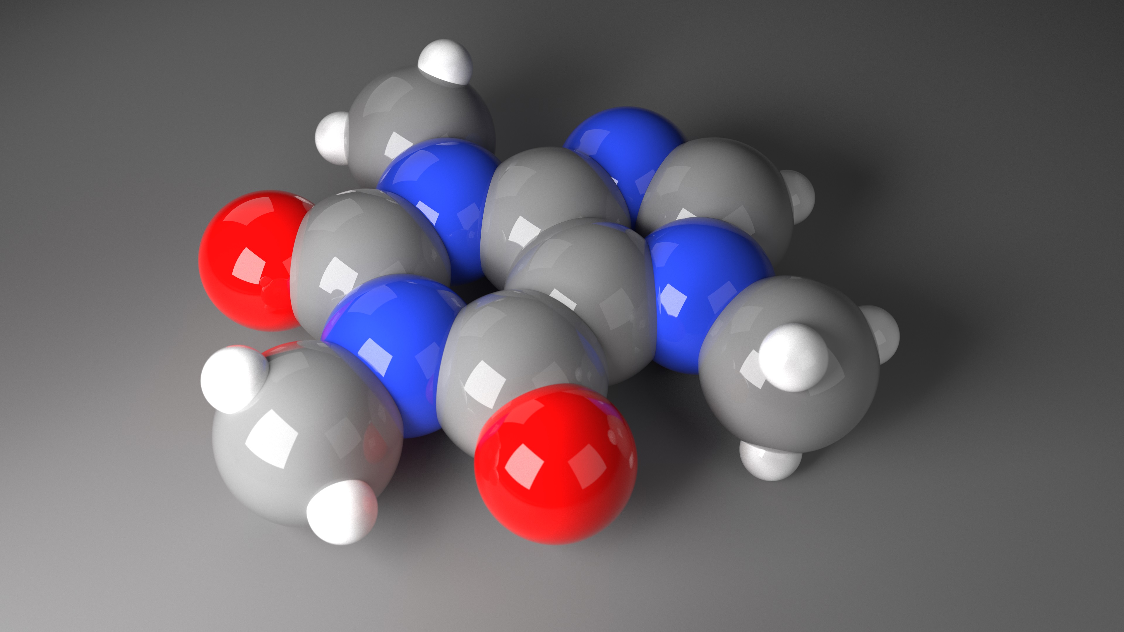 3d Structure Of Caffeine